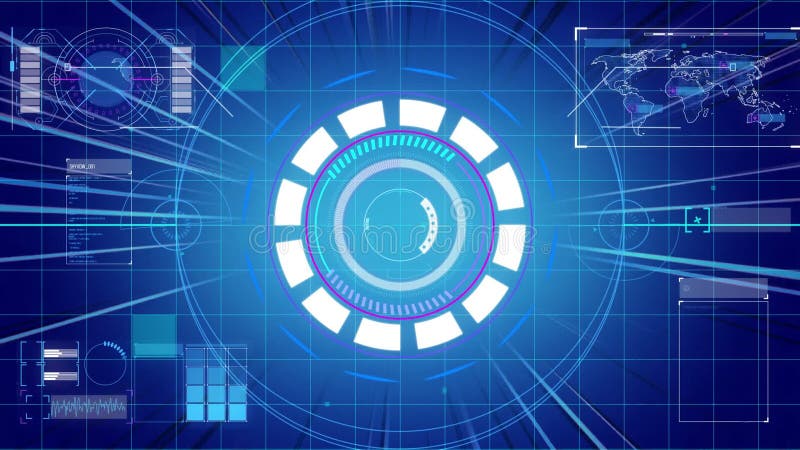 Animation Of Data Processing Over Scope Scanning With World Map Stock Video Video Of Scanning