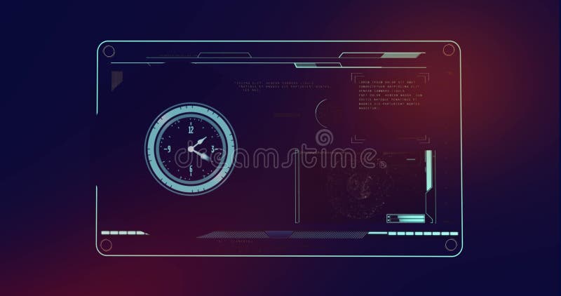 Animation of Data Processing Over Screen Stock Footage - Video of ...