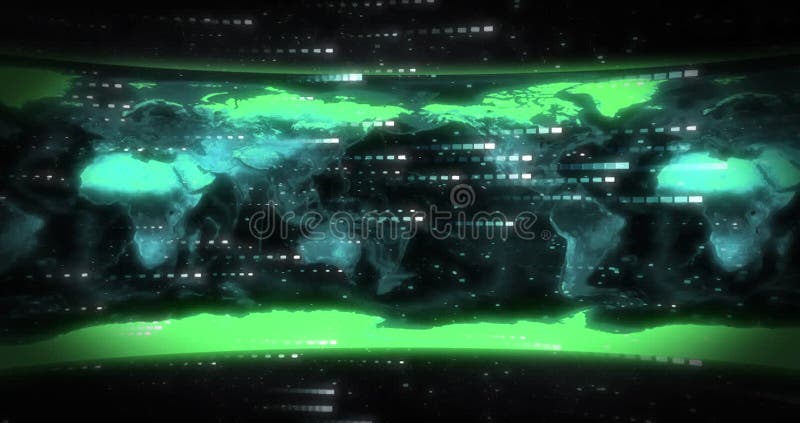 Animation of Data Processing Over World Map Stock Footage - Video of ...