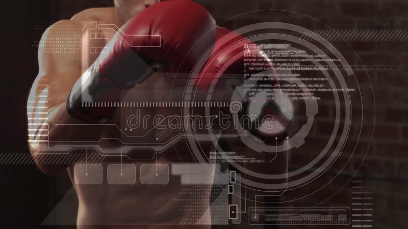 Data Processing with Man Boxing Stock Video - Video of body, adult ...