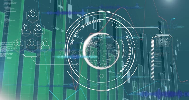 Animation of Data Processing and Scope Scanning Stock Video - Video of ...