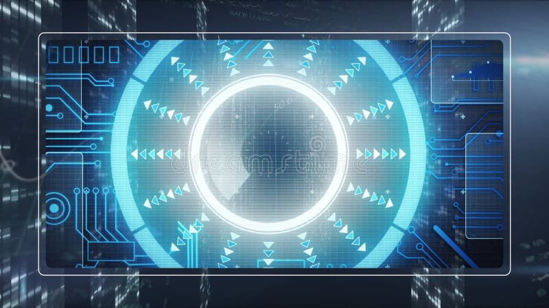 Animation of Data Processing with Scope Scanning Over Moving Columns Stock Video - Video of ...