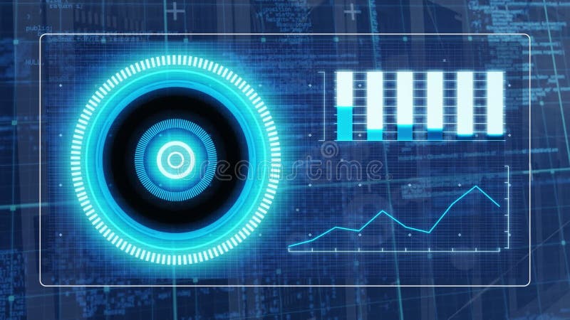 Animation of Data Processing with Scope Scanning Over Server Room Stock Video - Video of ...