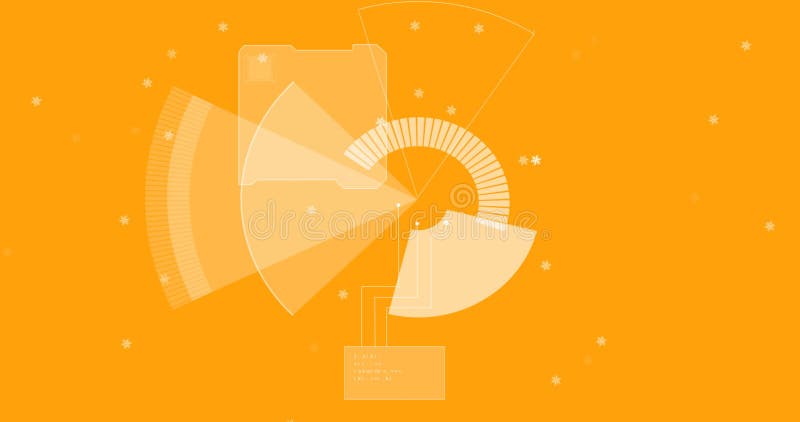 Animation of Data Processing and Scope Scanning Over White Spots Stock ...