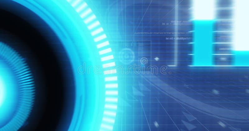 Animation of Data Processing on Screen Over Scope Scanning Stock Video - Video of concept ...