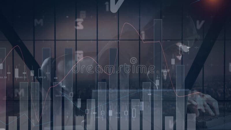 Animation of Data and Statistics Processing Over Computer Hacker Stock Footage - Video of ...