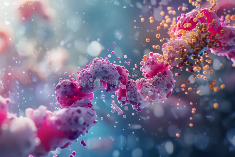 Animation De Réplication Dynamique De L'ADN Illustration Stock ...