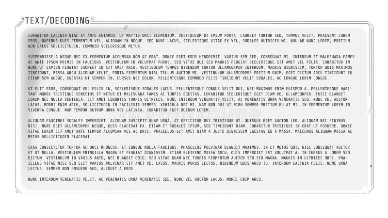 A Window For Decoding A Large Array Of Text With Scan Effect Stock Video Video Of