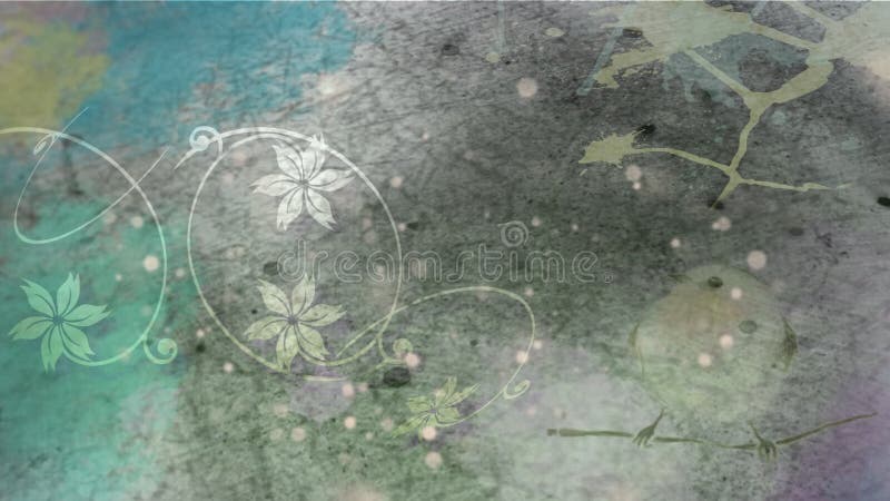 Animation of a Delicate White Flower Pattern Stock Footage - Video of ...