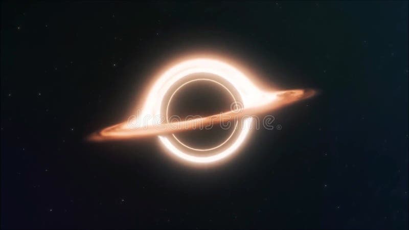 Animation Depicting a Black Hole in Deep Space. Stock Footage - Video ...