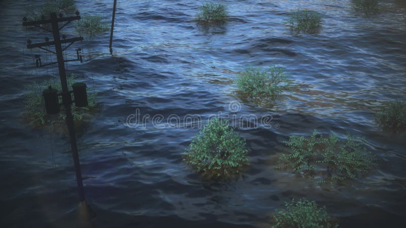 Animation Depicting the Flooding after Hurricane Harvey Stock Video ...