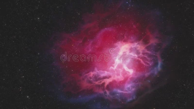 Animation Depicting the Orion Nebula M42 in Constellation Orion. Stock ...