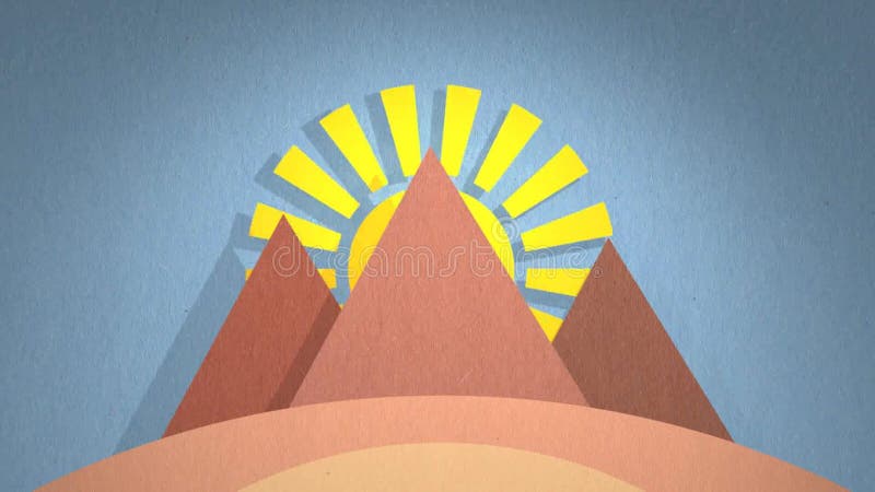 Egypt animation stock video. Video of heat, sunrise - 117291679