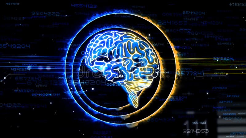 Brain Thinking Animation Brain Head Spinning Gear Thinking Green Screen ...