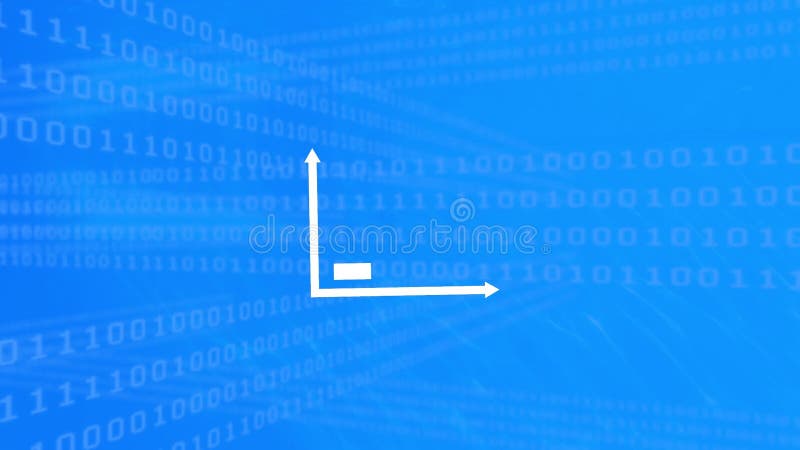 Animation of Diagram Over Binary Coding on Blue Background Stock Footage - Video of animation ...