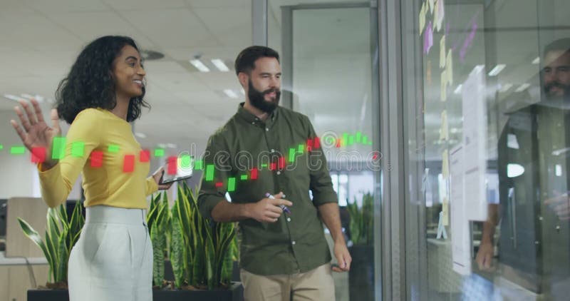 Animation of Diagrams Over Diverse Colleagues Discussing Work Stock ... Animation of Diagrams Over Diverse Colleagues Discussing Work Stock ...