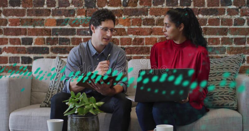 Animation of Diagrams Over Diverse Colleagues Discussing Work in Office ... Animation of Diagrams Over Diverse Colleagues Discussing Work in Office ...