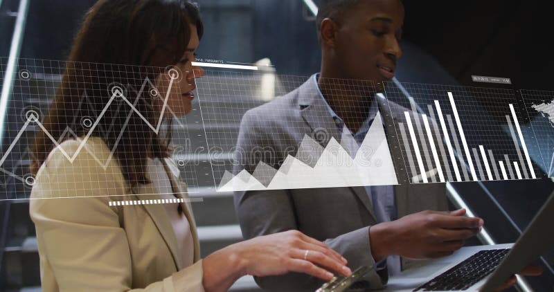Animation of Diagrams Over Diverse Colleagues Discussing Work in Office ... Animation of Diagrams Over Diverse Colleagues Discussing Work in Office ...