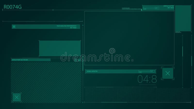 Animation of Digital Computer Interface Screens Scanning Stock Video - Video of concept, design ...