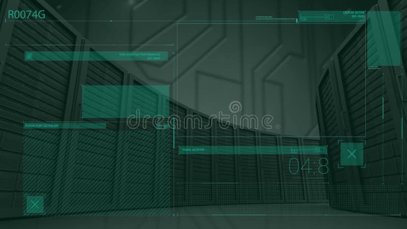 Animation of Digital Computer Interface Screens Scanning Stock Footage - Video of concept ...