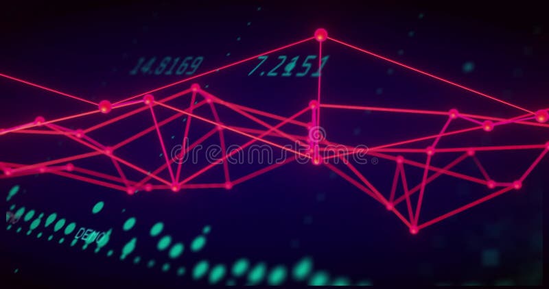 Animation of Digital Data Processing Over Dna Strand Stock Video ...
