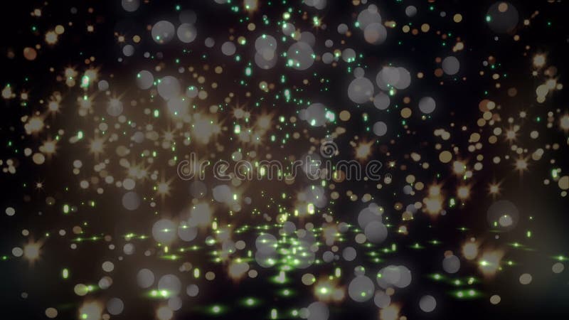 Animation of Digital Glitter Particles and Lens Flares Moving in ...