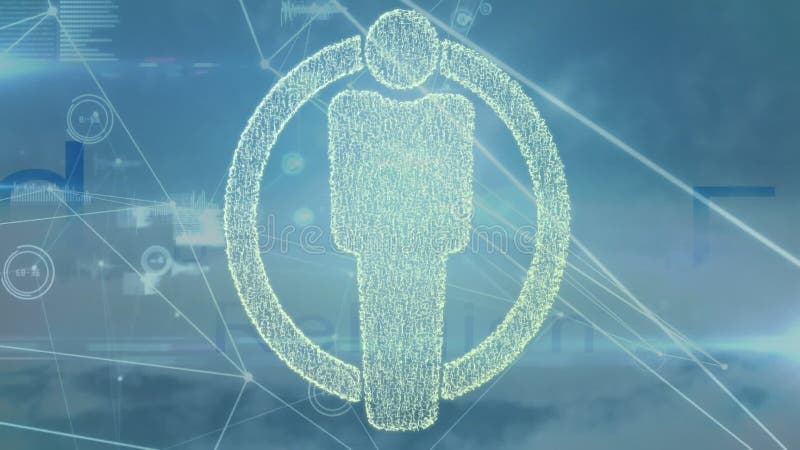 Animation of Digital Human Figure with Network Connections and Data ...