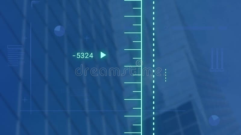 Animation of Digital Scale and Data Processing Against Tall Buildings ...
