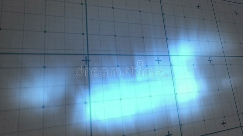 Animation of Digital Screen with Blue Lights Stock Footage - Video of ...