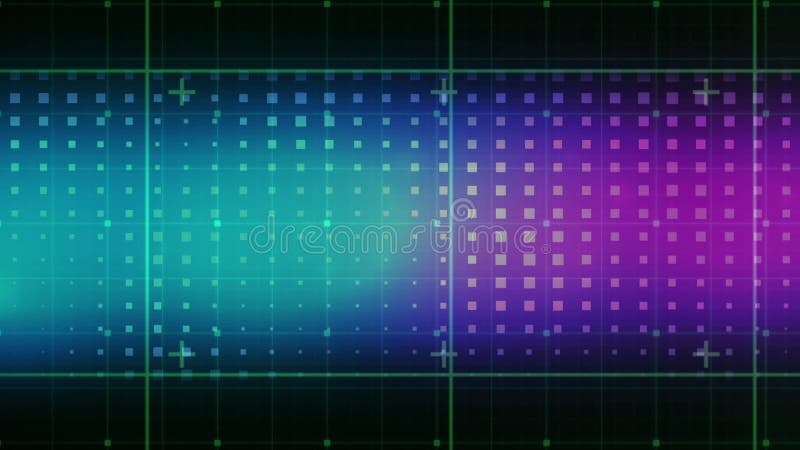 Animation of Digital Screen with Blue and Pink Lights Stock Video ...