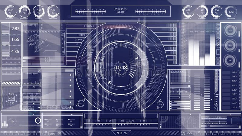 Animation of Digital Screen with Diverse Data Stock Footage - Video of ...