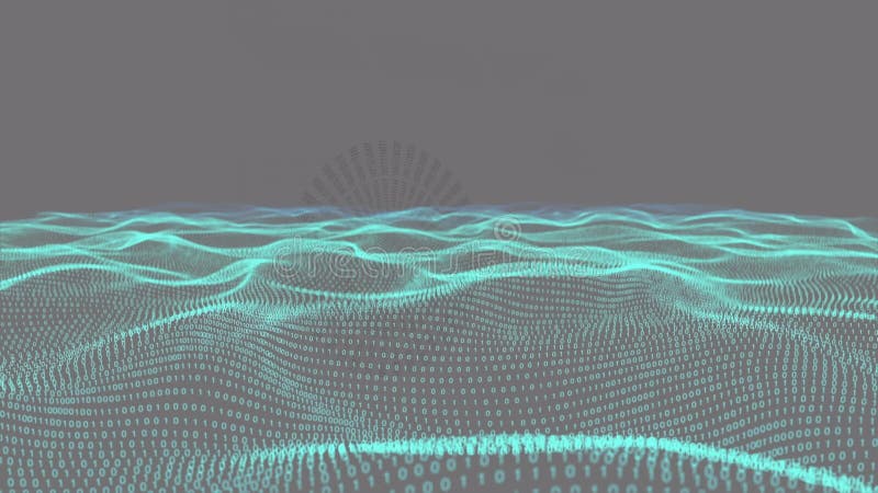 Animation of Digital Sea of Binary Coding Moving Stock Video - Video of ...