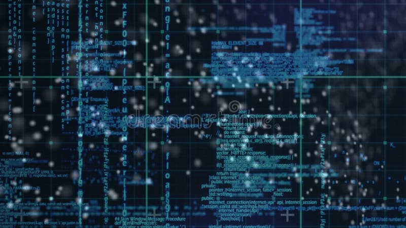 Animation of Dna Pack Text on Blue Grid with Dna Helix Over Processing ...