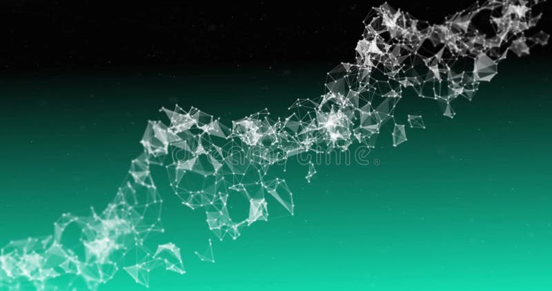 Animation of Dna Strand on Green Background Stock Video - Video of ...