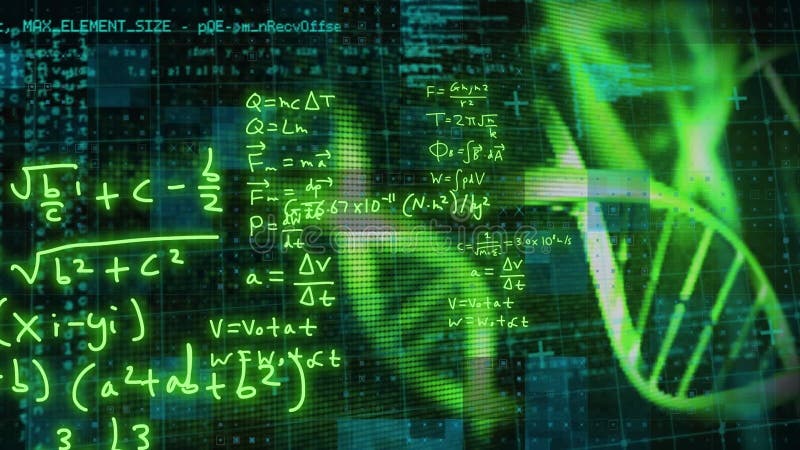 Animation of Dna Strand, Mathematical Formulae and Scientific Data ...