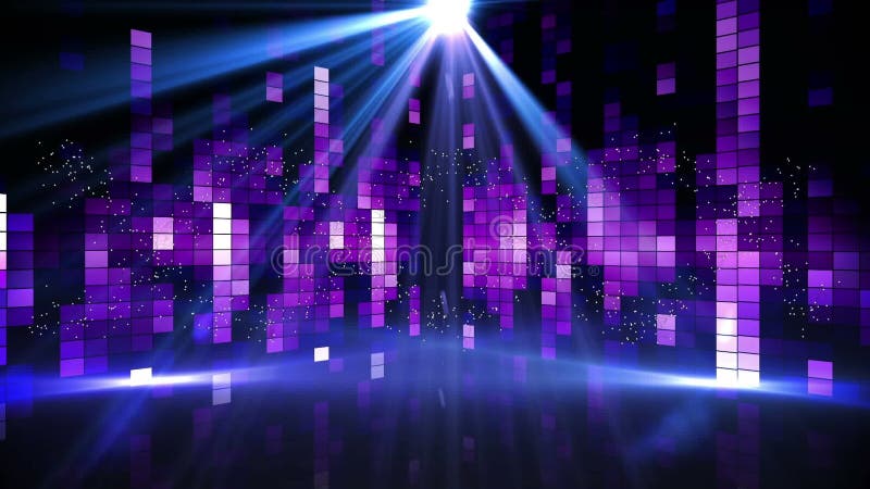 Animation of Dna Strand Over Light Trails and Moving Columns on Black ...