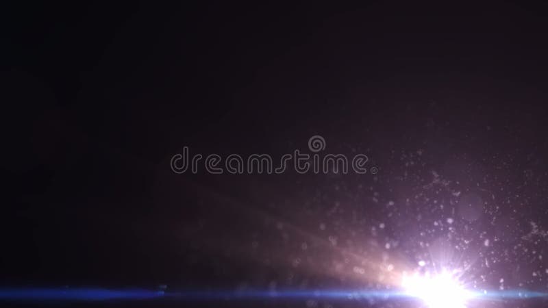 Animation with Dynamic Rays of Light on a Dark Background Stock Video ...