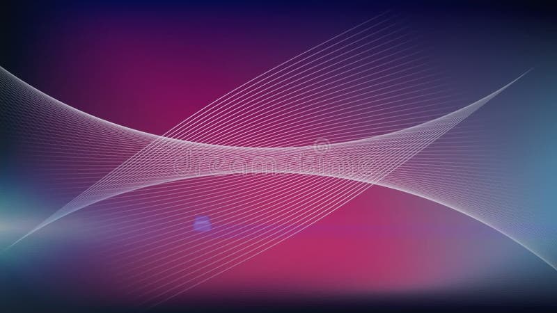 Animation Of Dynamic Wave Patterns Moving On Coloured Background Stock Footage Video Of