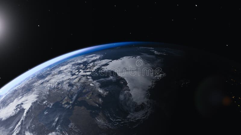 Animation of the Earth Seen from the Space Stock Video - Video of ...