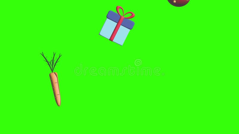 Animation of Easter Elements on Green Screen Chroma Key Stock Video ...