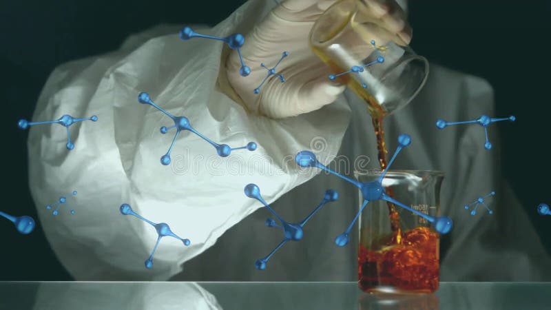 Animation of Element Diagram Over African American Female Patient Hand ... Animation of Element Diagram Over African American Female Patient Hand ...