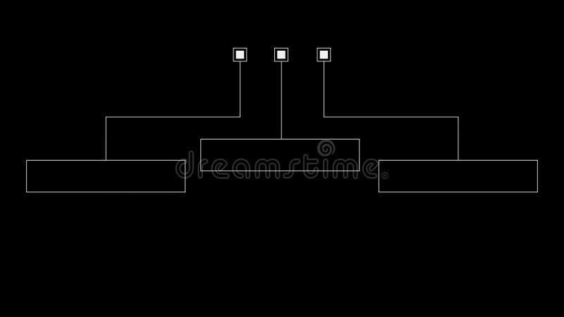 Animation Elements HUD Frame Lines Callout for Text on Black Bg 4K ...