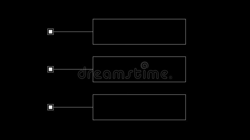 Animation Elements HUD Frame Lines Callout for Text on Black Bg 4K ...