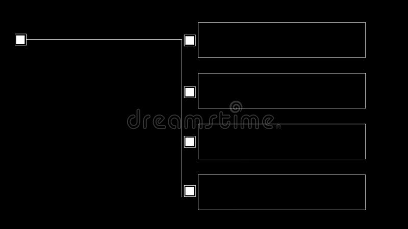 Animation Elements HUD Frame Lines Callout for Text on Black Bg 4K ...