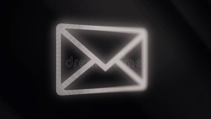 Animation of Email Envelope with Auto Counting Number. Message Inbox ...
