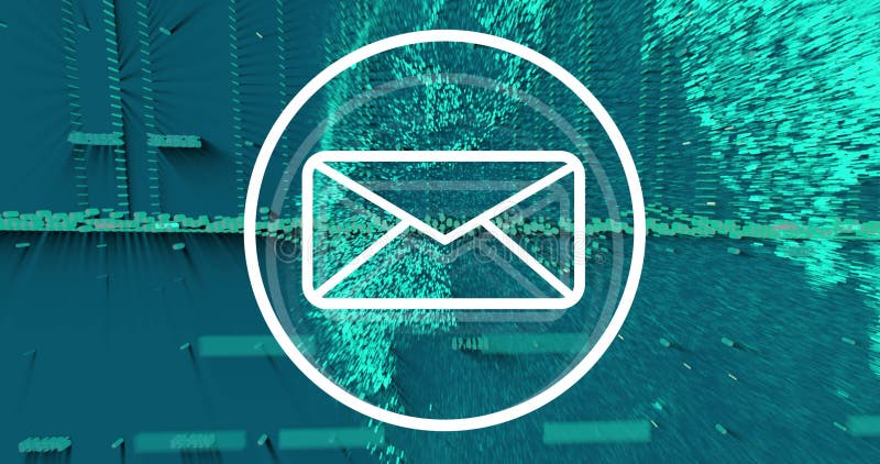 Animation of Email Icon, Data Processing Over Globe Stock Footage ...