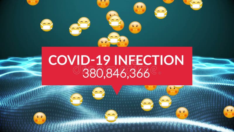 Animation of Emoji Icons Over Binary Coding Stock Footage - Video of ...