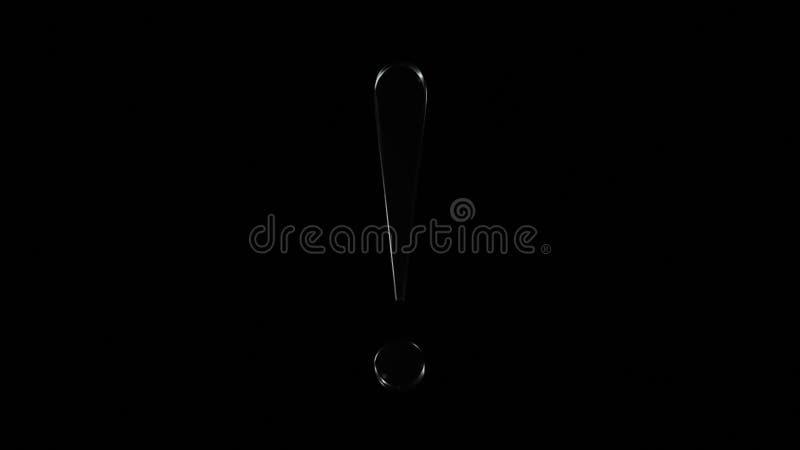 Animation of Exclamation Mark, Exclamation Point, Concept. Stock ...