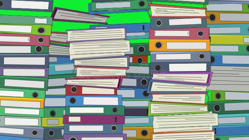 Animation of Falling Books, 2D Video Animation on a Green Background ...