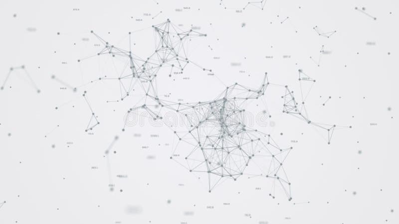 Animation Fast Motion of Elements Particles Bound Together in Space on ...